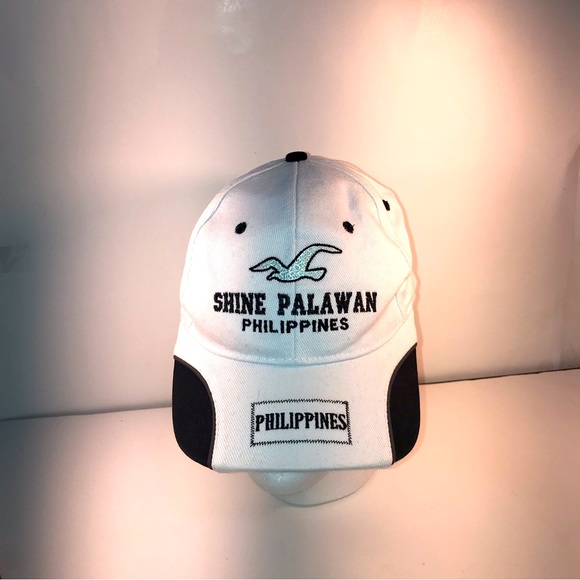 Accessories | Shine Palawan Philippines Hat Cap Adj White Wblack Script ...